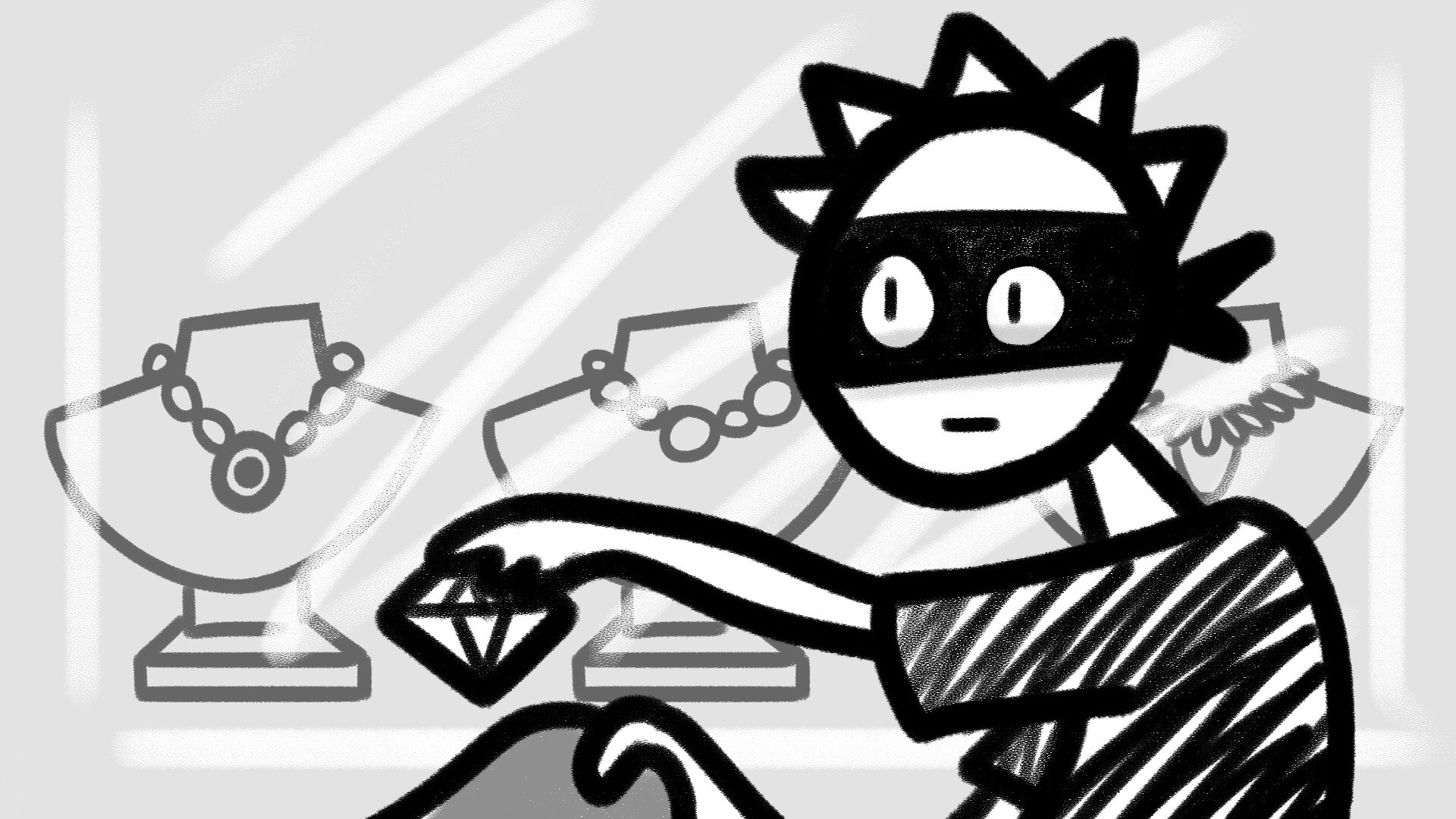 ArtStation - jewel heist - 2D short