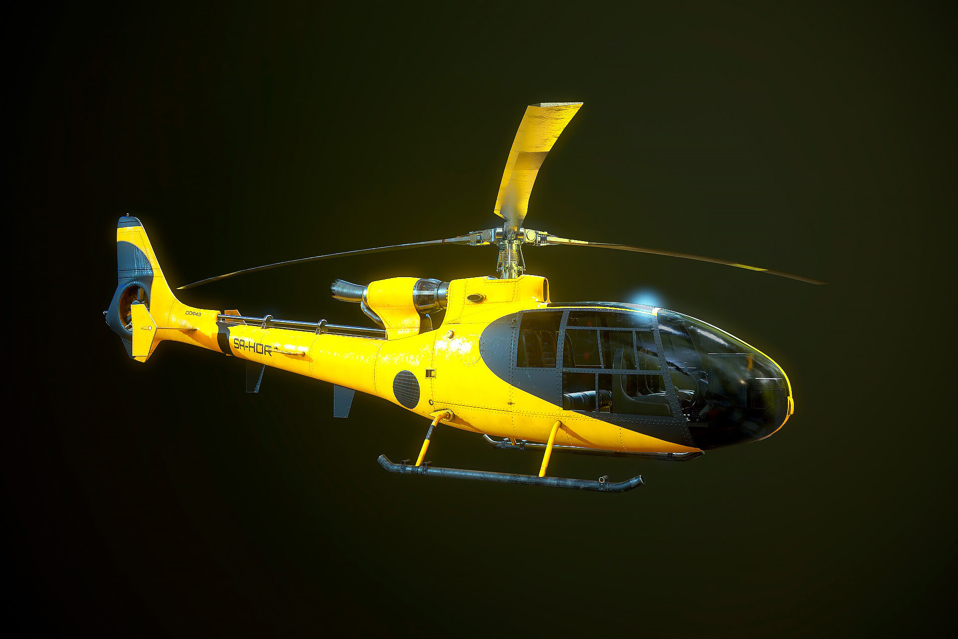 ArtStation - Helicopter A340 Gazelle