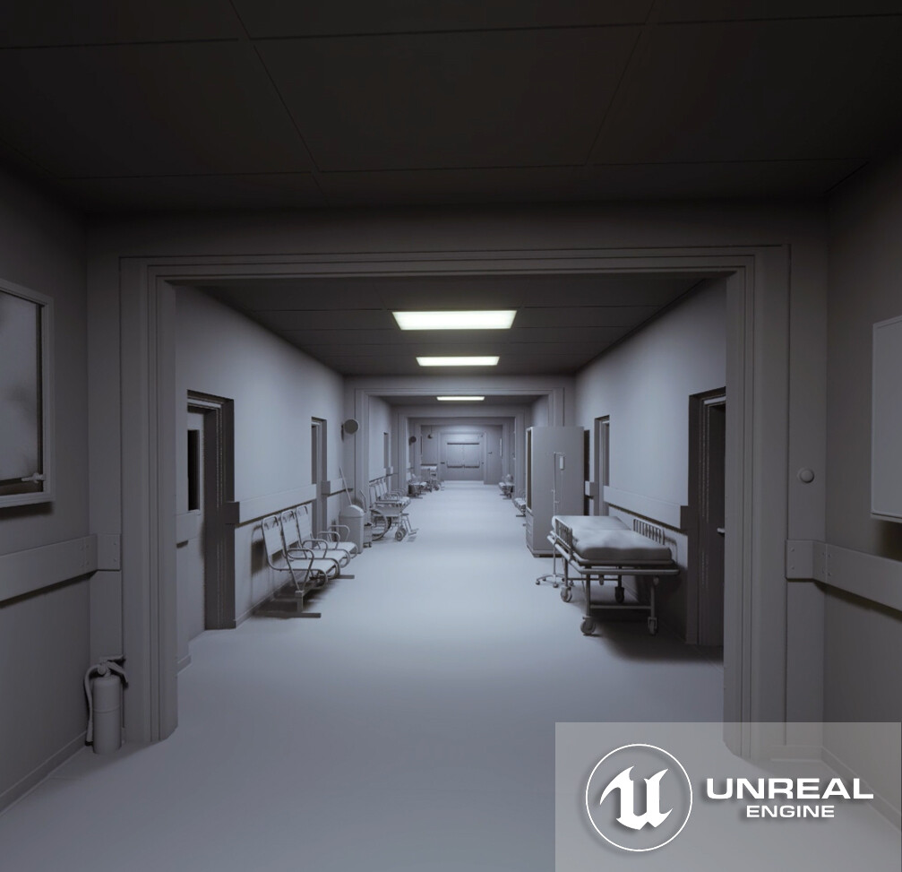 ArtStation - HOSPITAL TEST SCENE