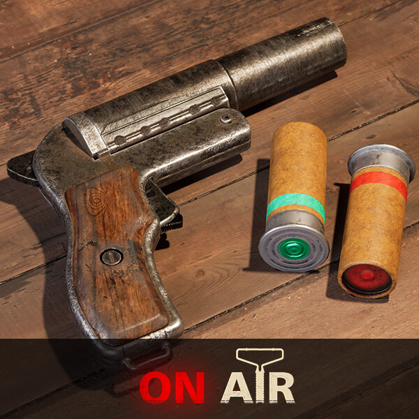 ArtStation - Shpagin Signal Pistol, model 1944 (SPSh-44)