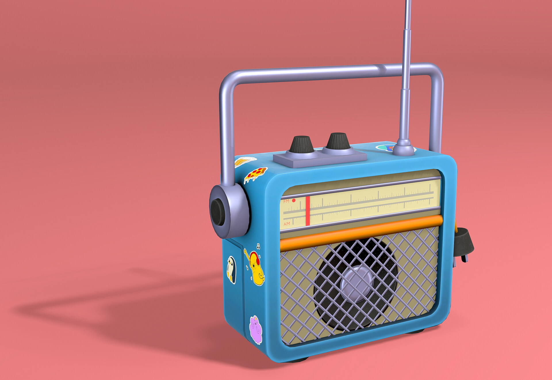 ArtStation - Stylized radio