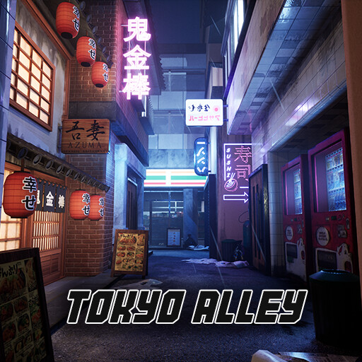 ArtStation - Tokyo Alley Environment