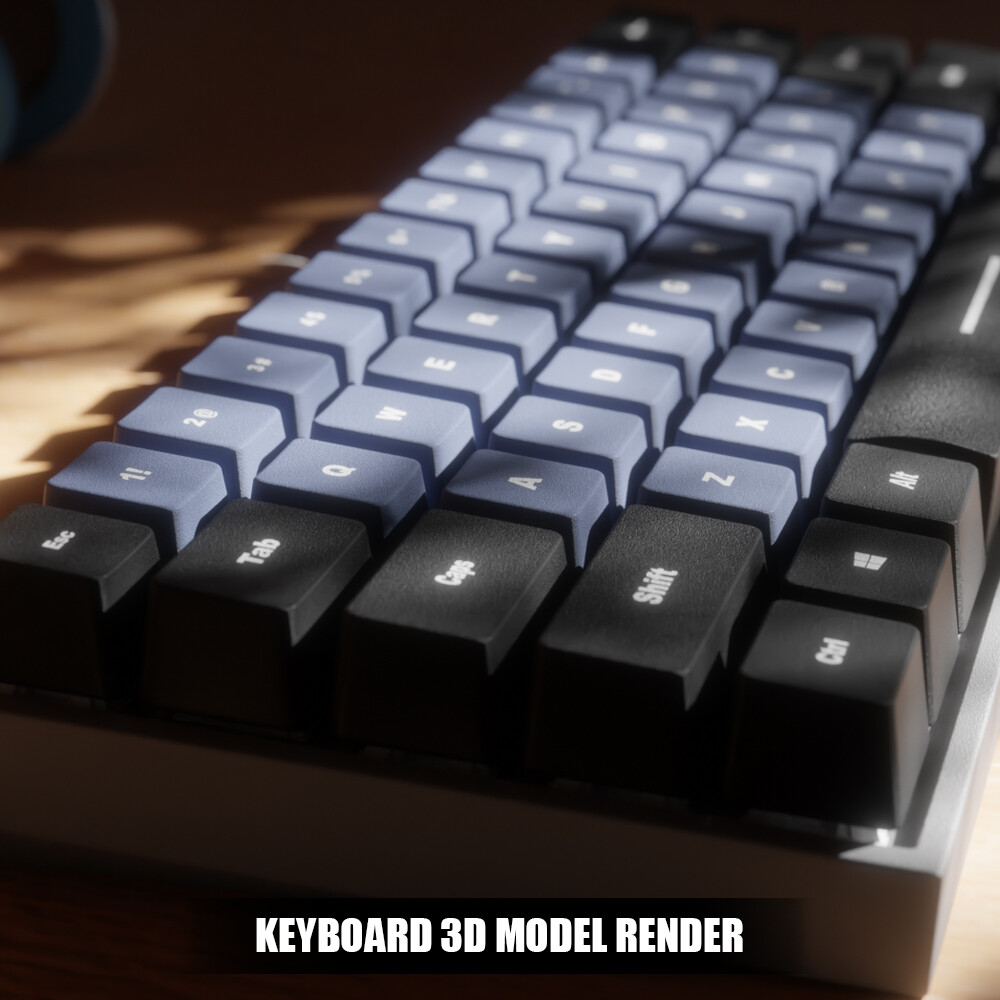 ArtStation - Cinematic Keyboard Render