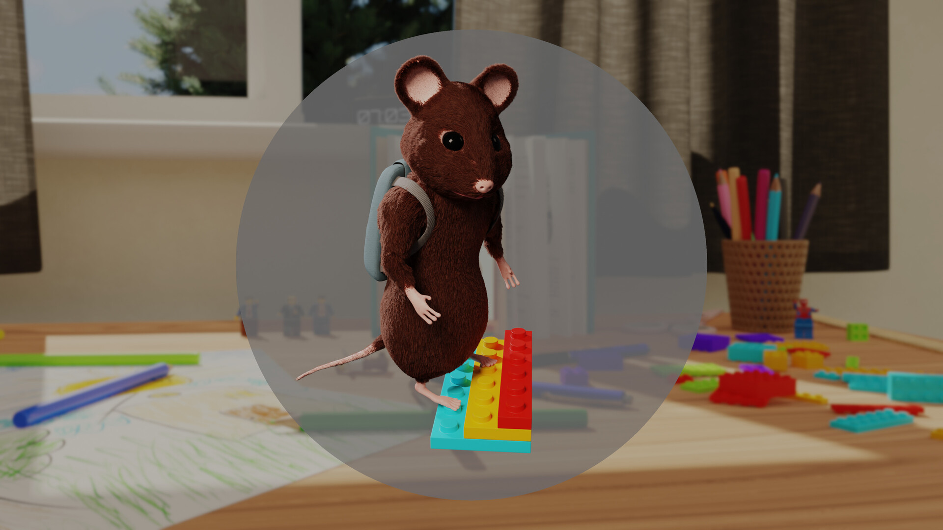 ArtStation - The mouse is going to school