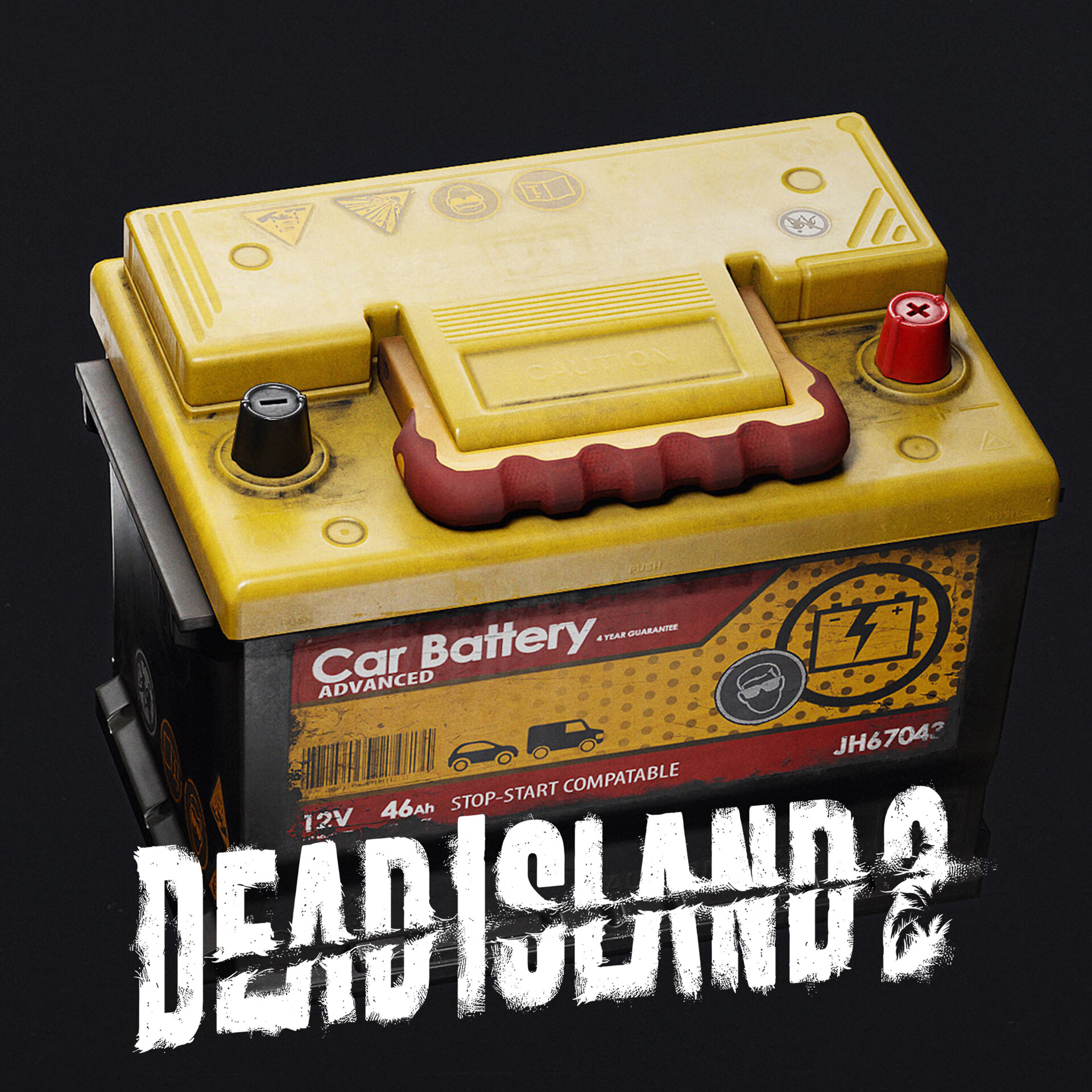 ArtStation - Dead island 2: Car battery prop