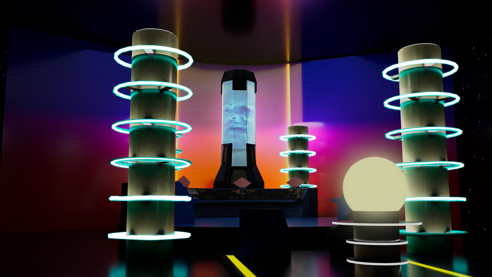 ArtStation - Command center Power Rangers