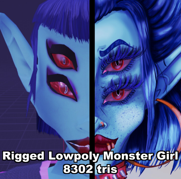 ArtStation - Lowpoly Monster Character