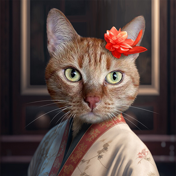 ArtStation - Chinese princess - Pet Portrait Template