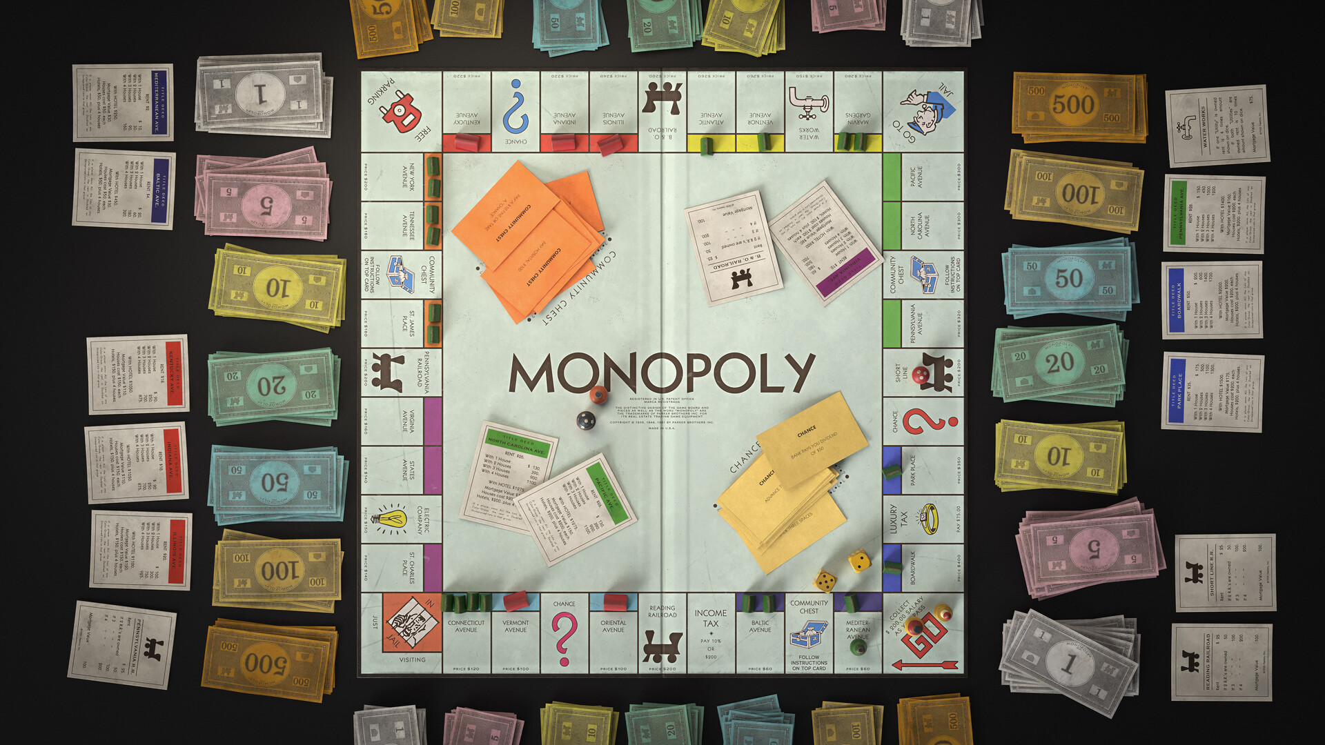 ArtStation - Monopoly Vintage Edition
