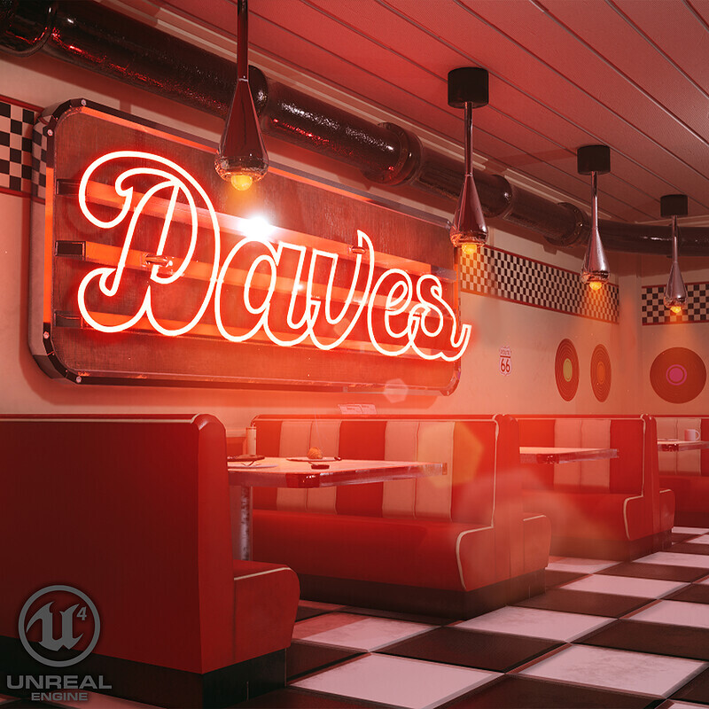 ArtStation - Dave's Diner