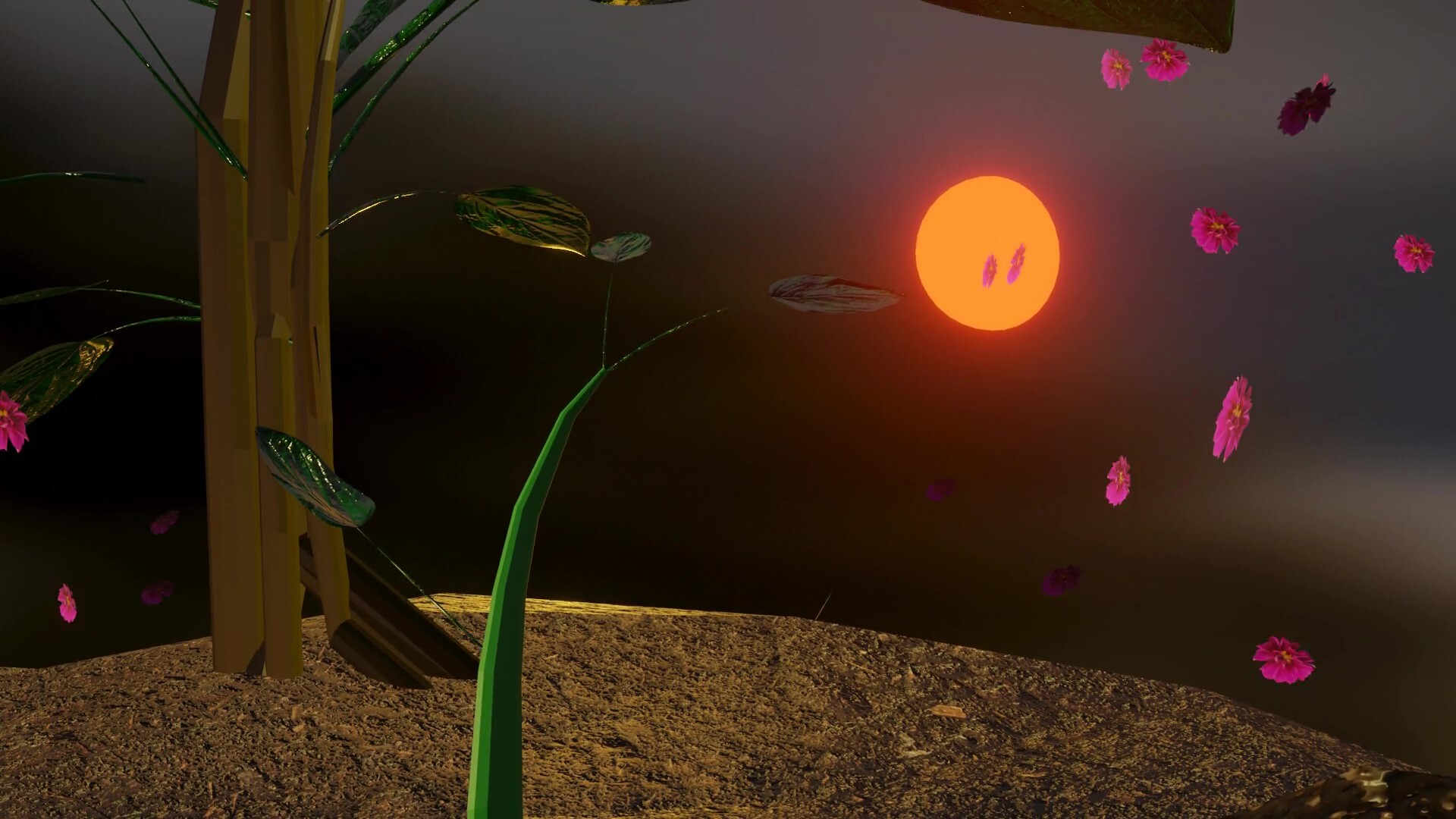 ArtStation - Sunrise With tree growing Animation