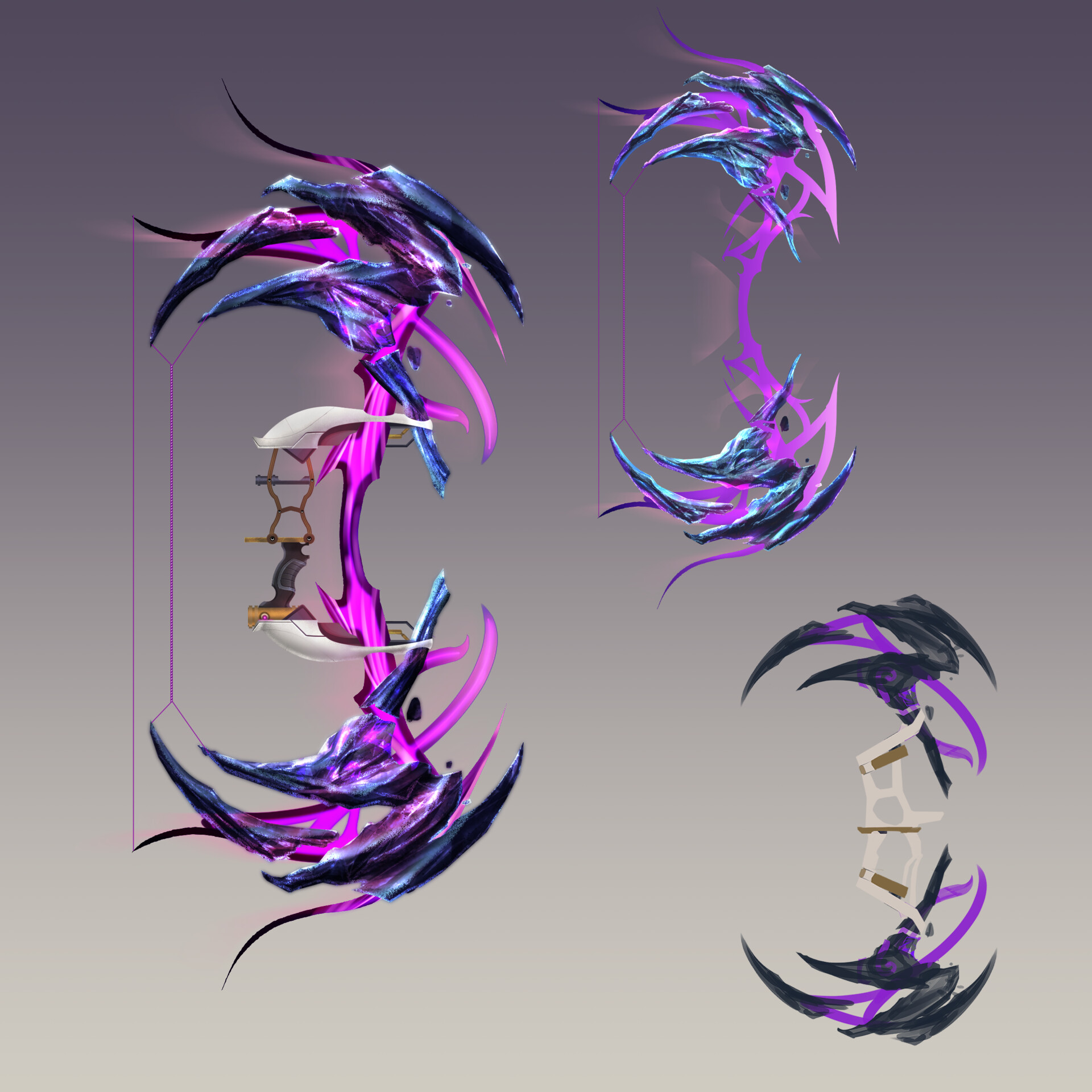 ArtStation - "Abyssal Tempest" Ice and plasma bow