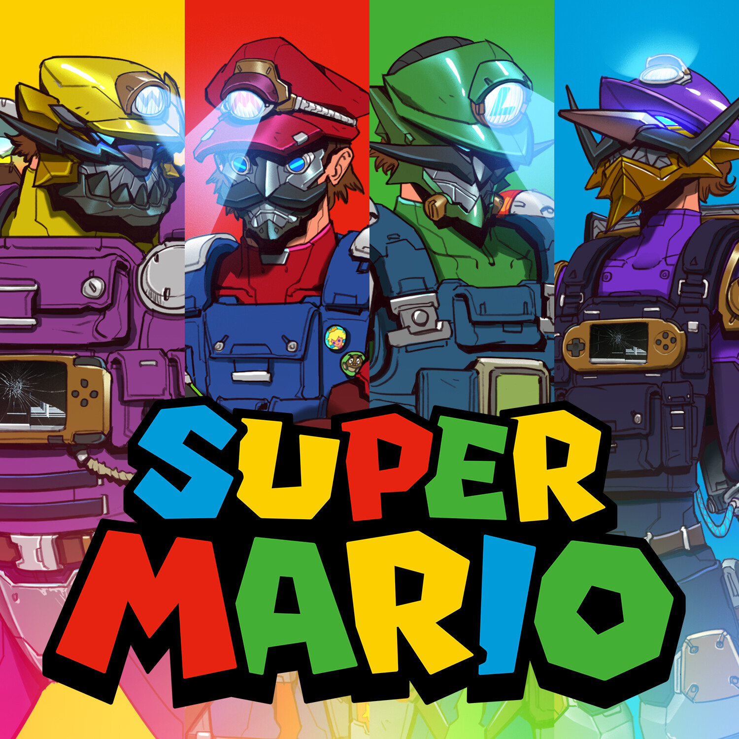 ArtStation - Cyberpunk Mario Bros