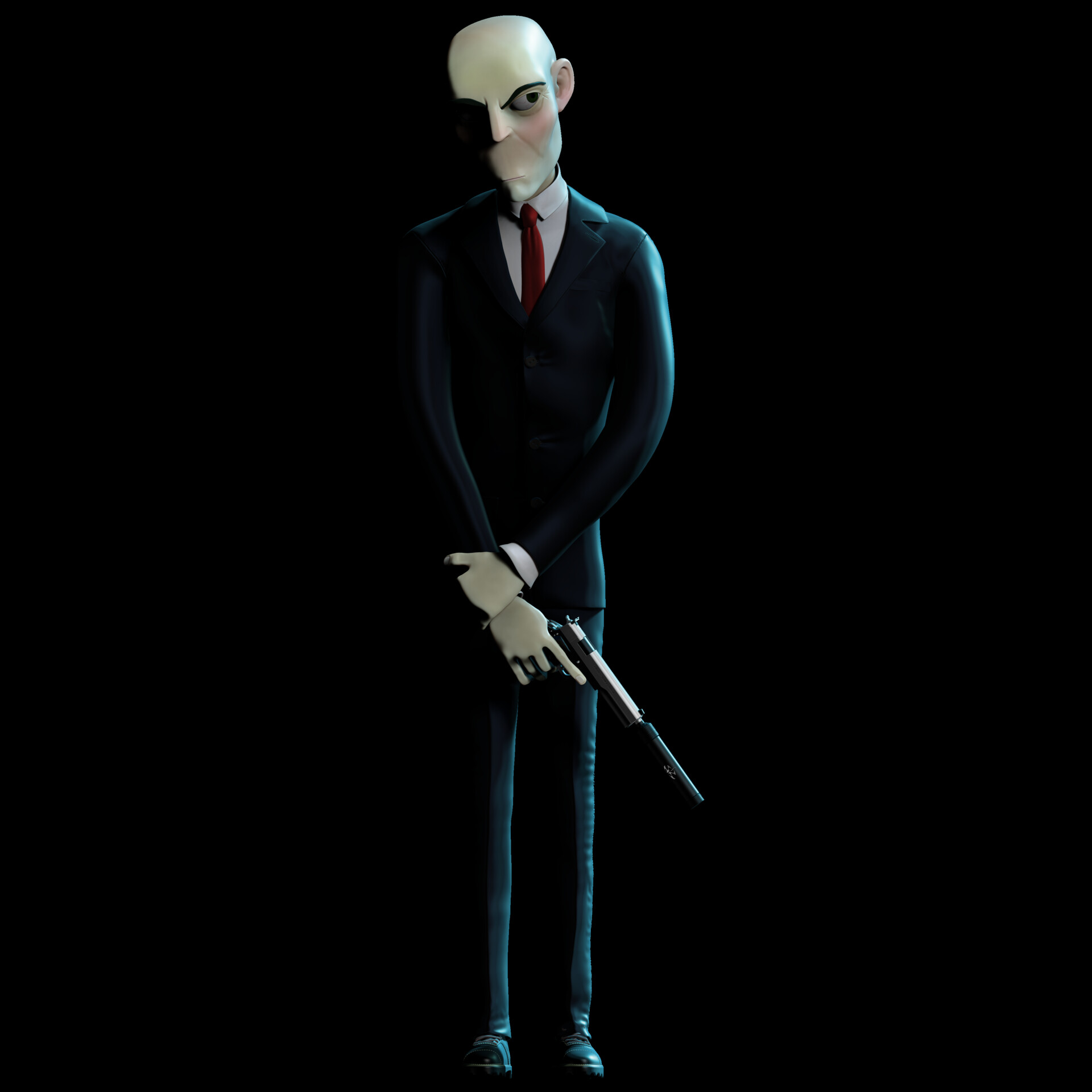 ArtStation - 3D Agent 47 Stylized character
