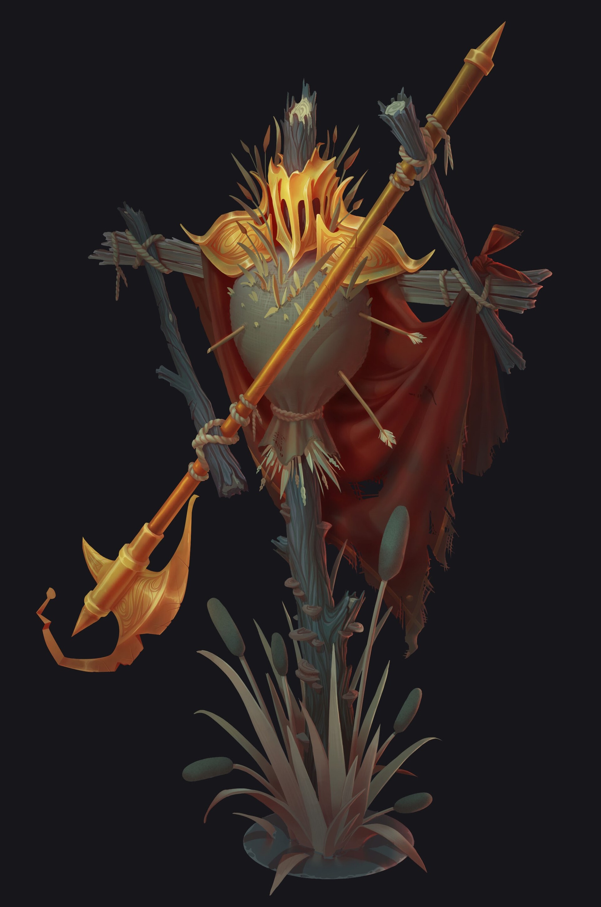 ArtStation - swamp scarecrow