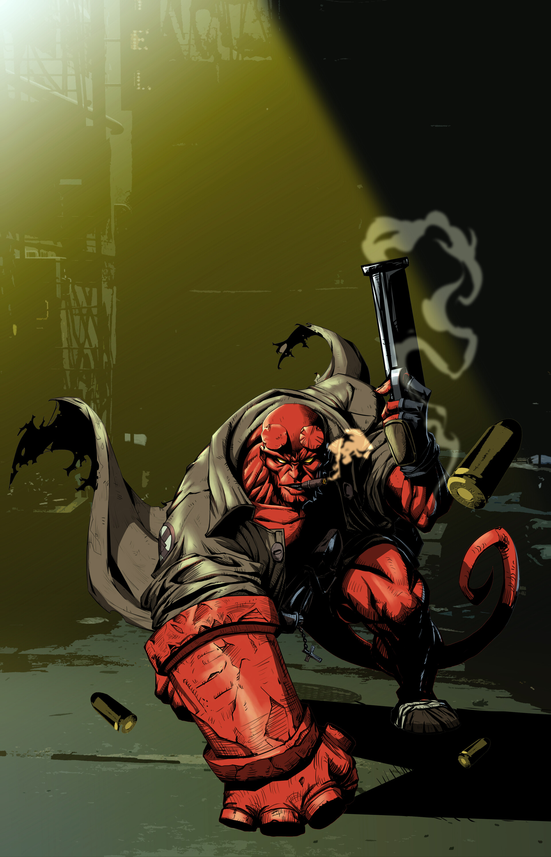 ArtStation - hellboy fan art