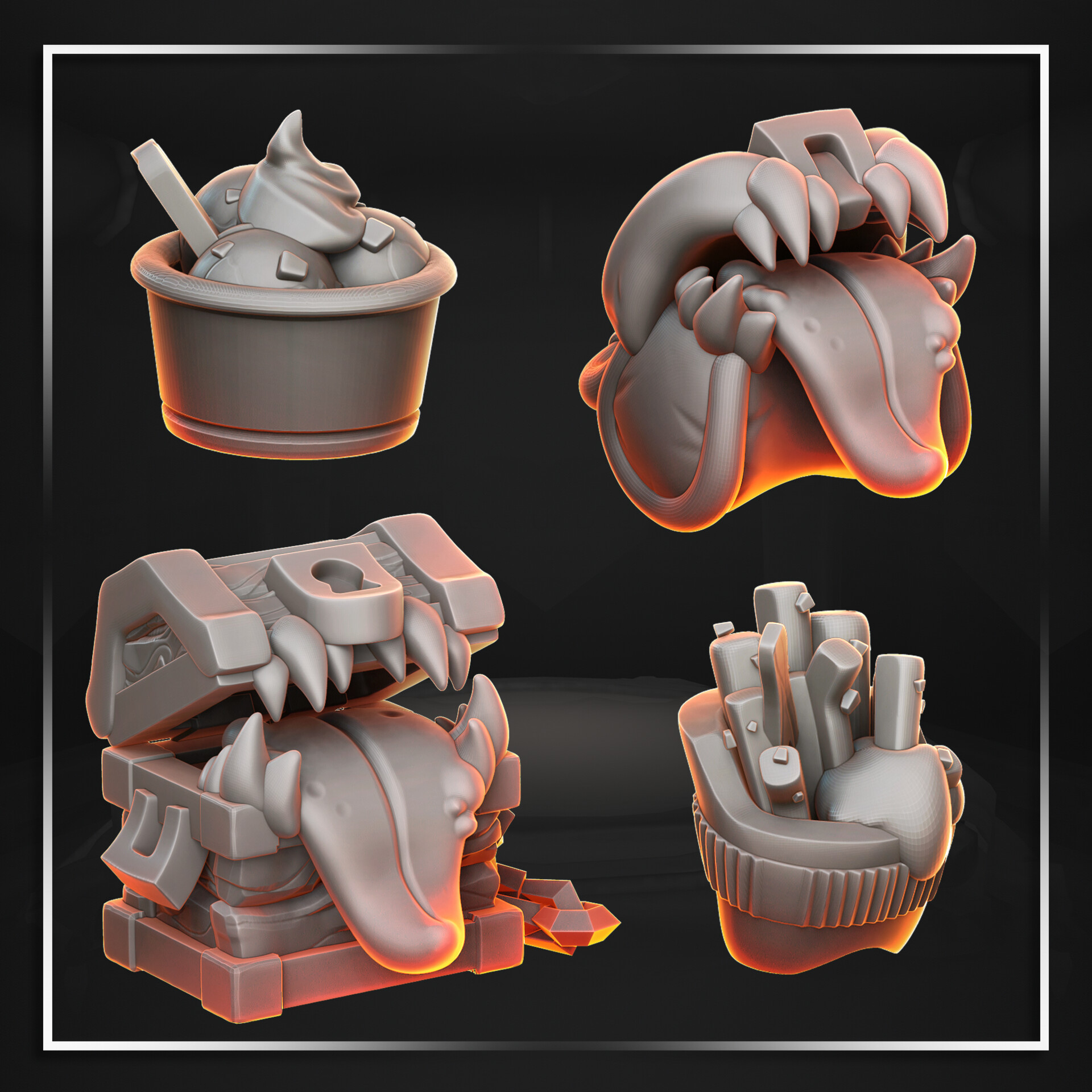 ArtStation - Prop Sculpting Dice Assets