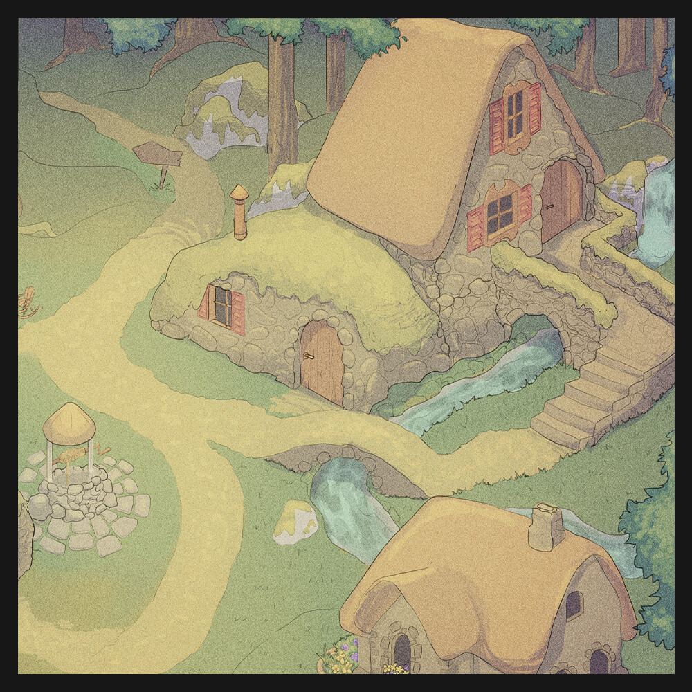 ArtStation - Cozy Little Troll Village