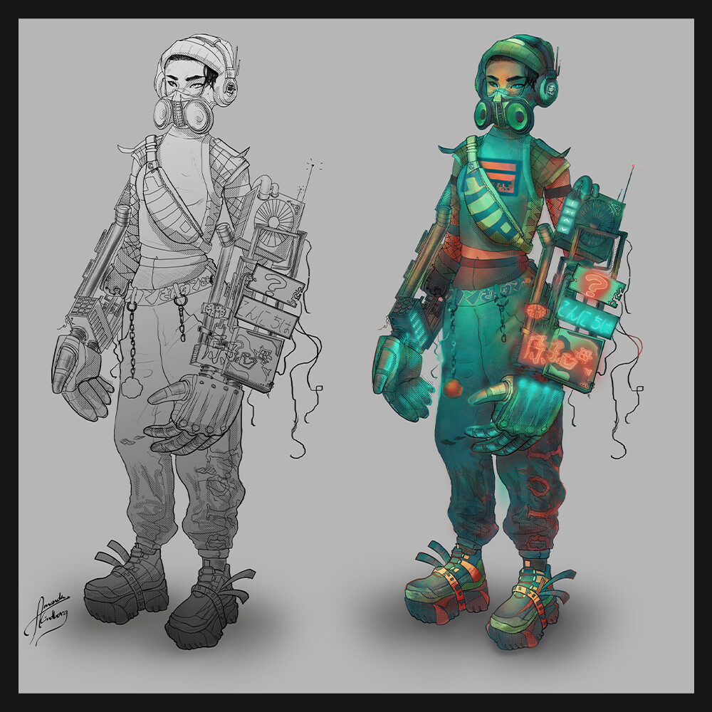 ArtStation - Cyberpunk Character Concept