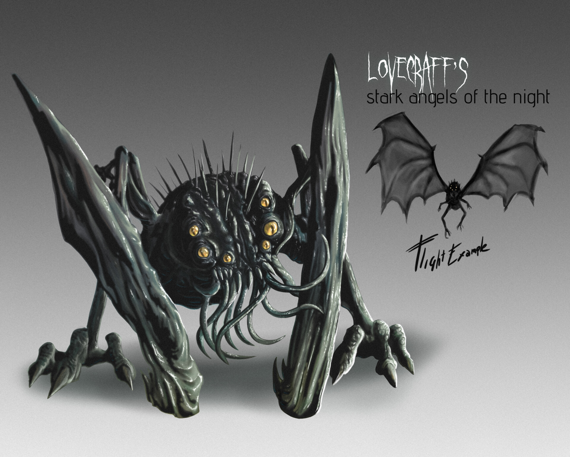 ArtStation - lovecraft night stark angels