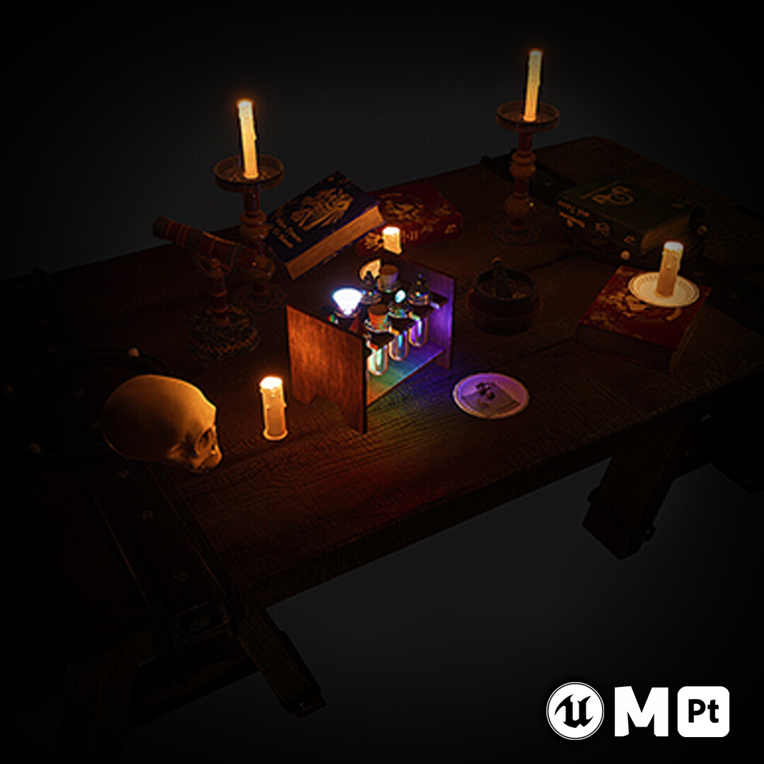 ArtStation - Warlocks Potion Table