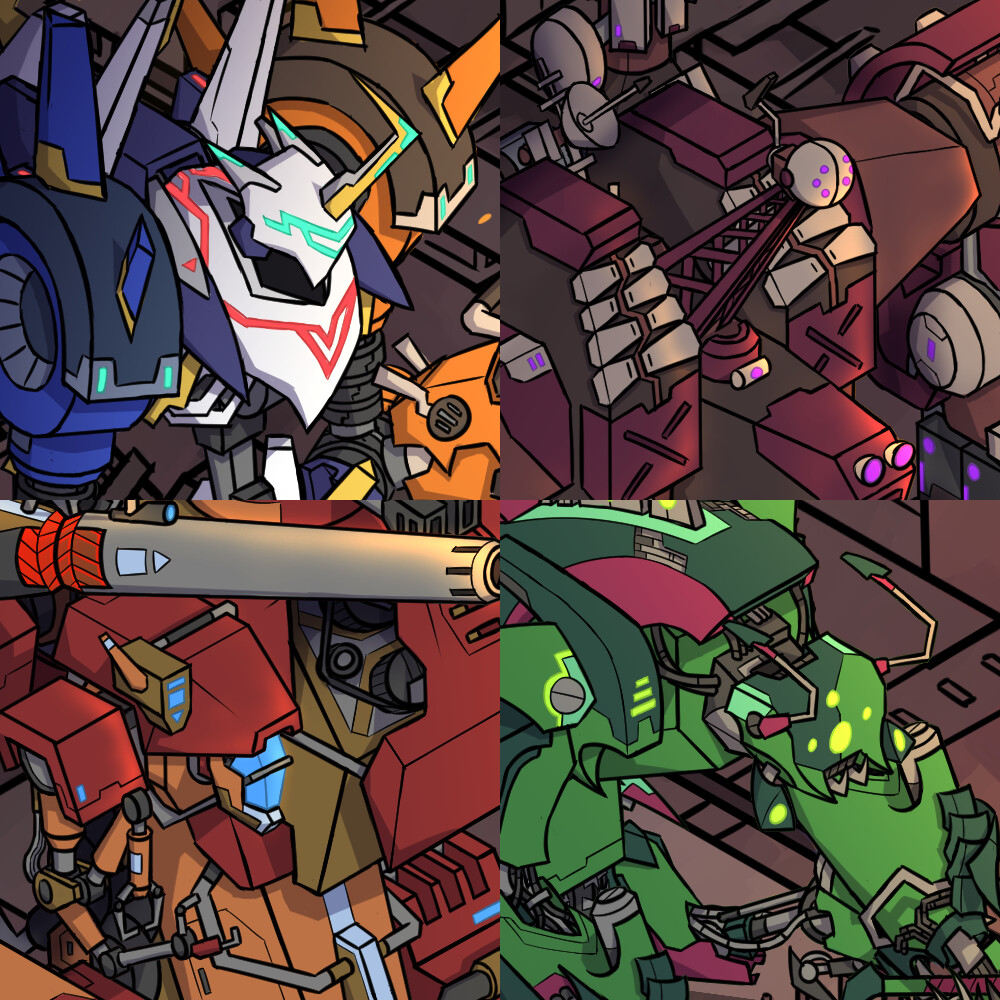 ArtStation - Isometric parts-based mech exploration