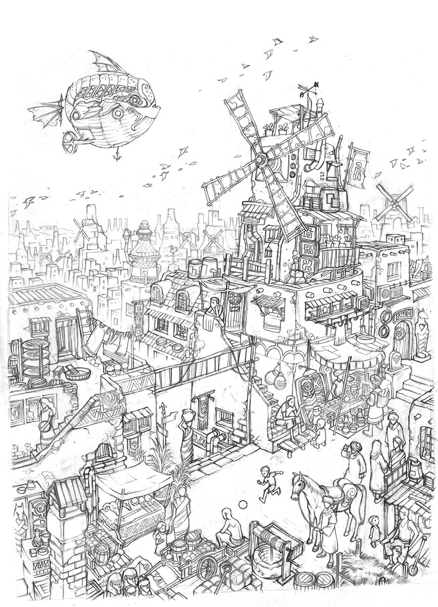 ArtStation - line sketches