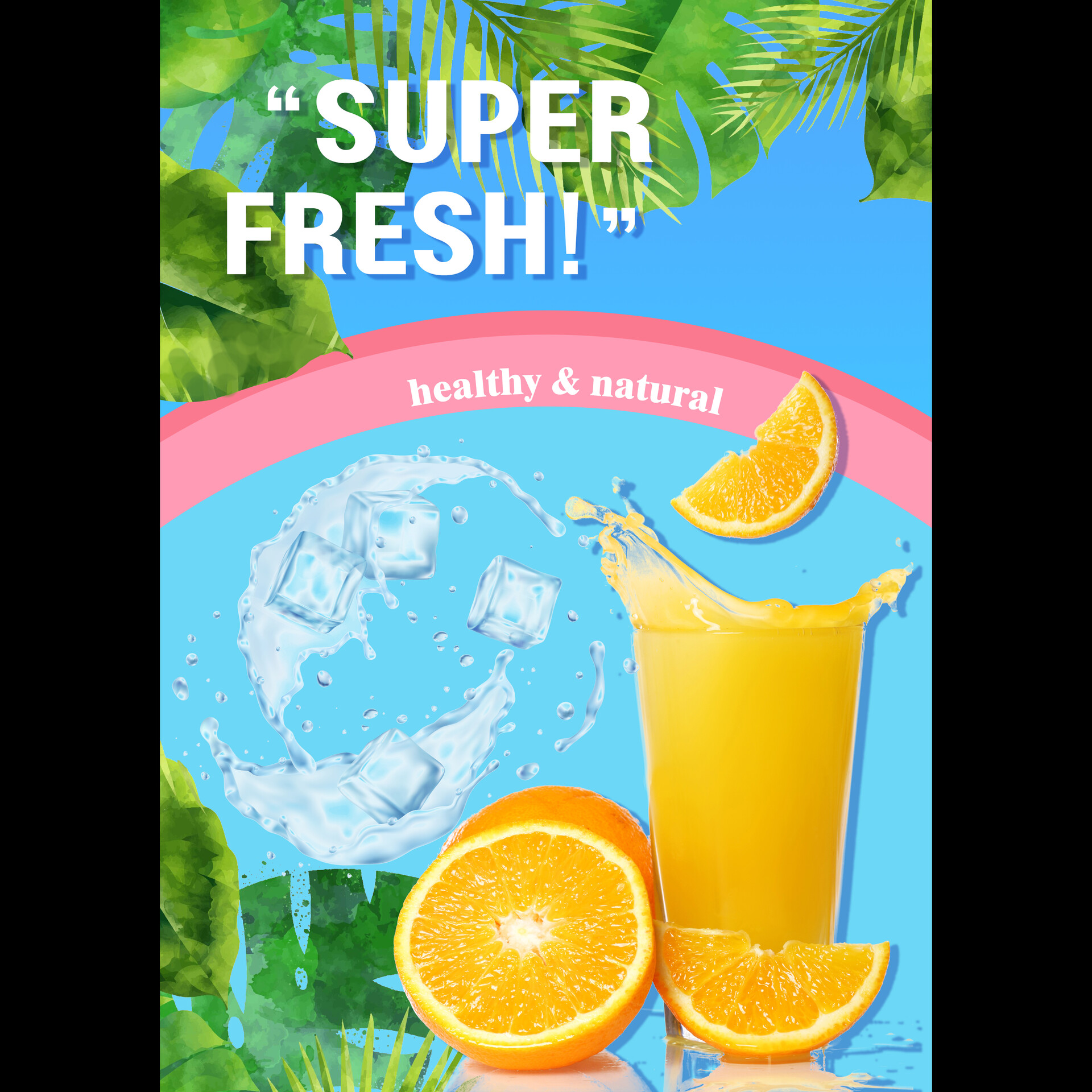 ArtStation - ORANGE JUICE POSTER DESIGN