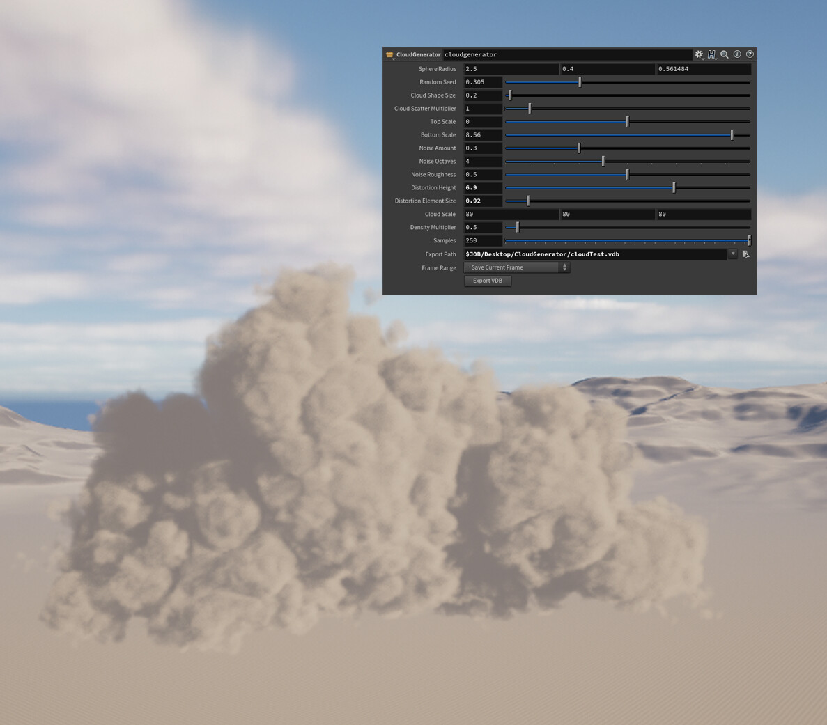 ArtStation - VDB Cloud Generator for UE5