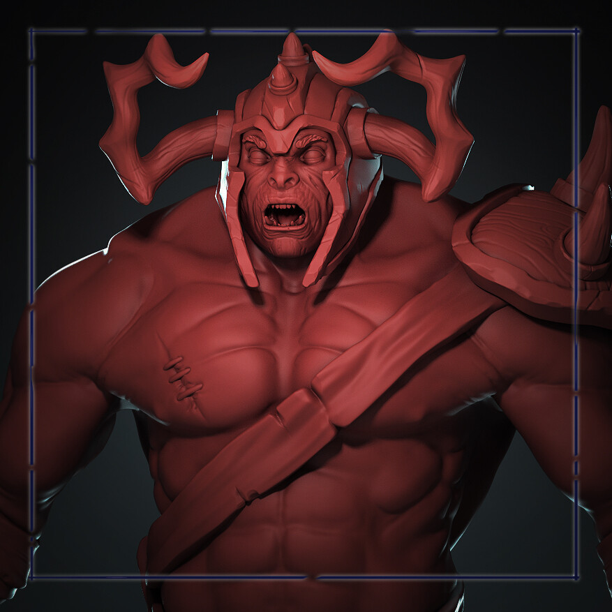 ArtStation - Orc Character | Clay Render