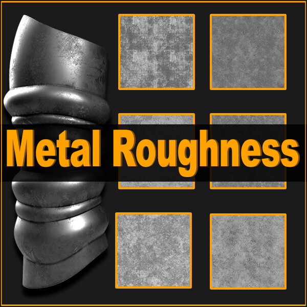ArtStation - Metal Roughness 4K