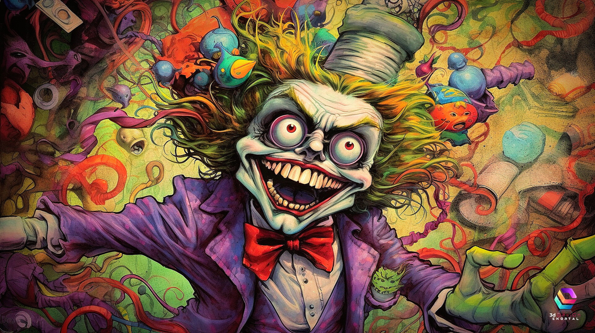 ArtStation - Raging Madness: Joker's Insane Artistry