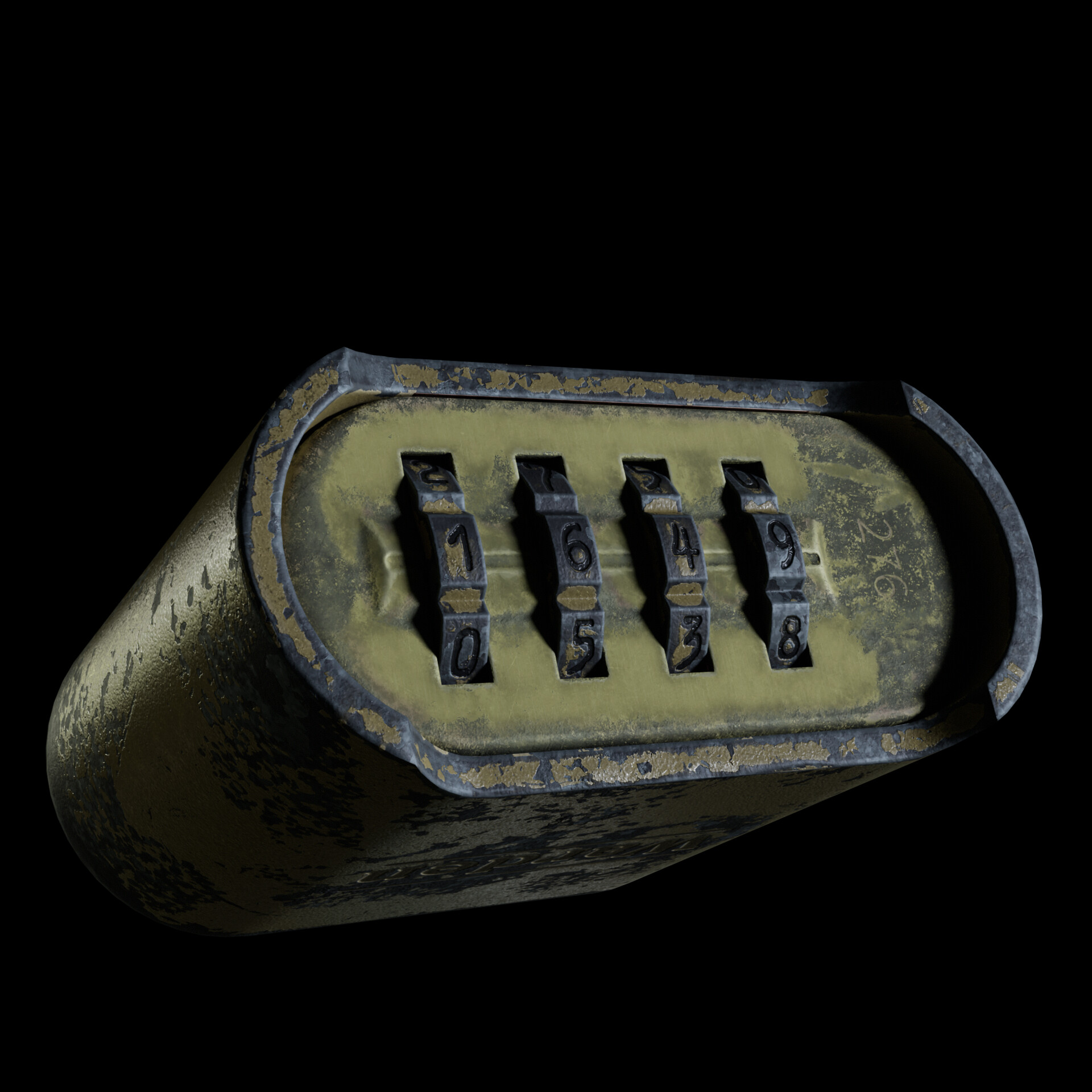 ArtStation - Old Combination Lock