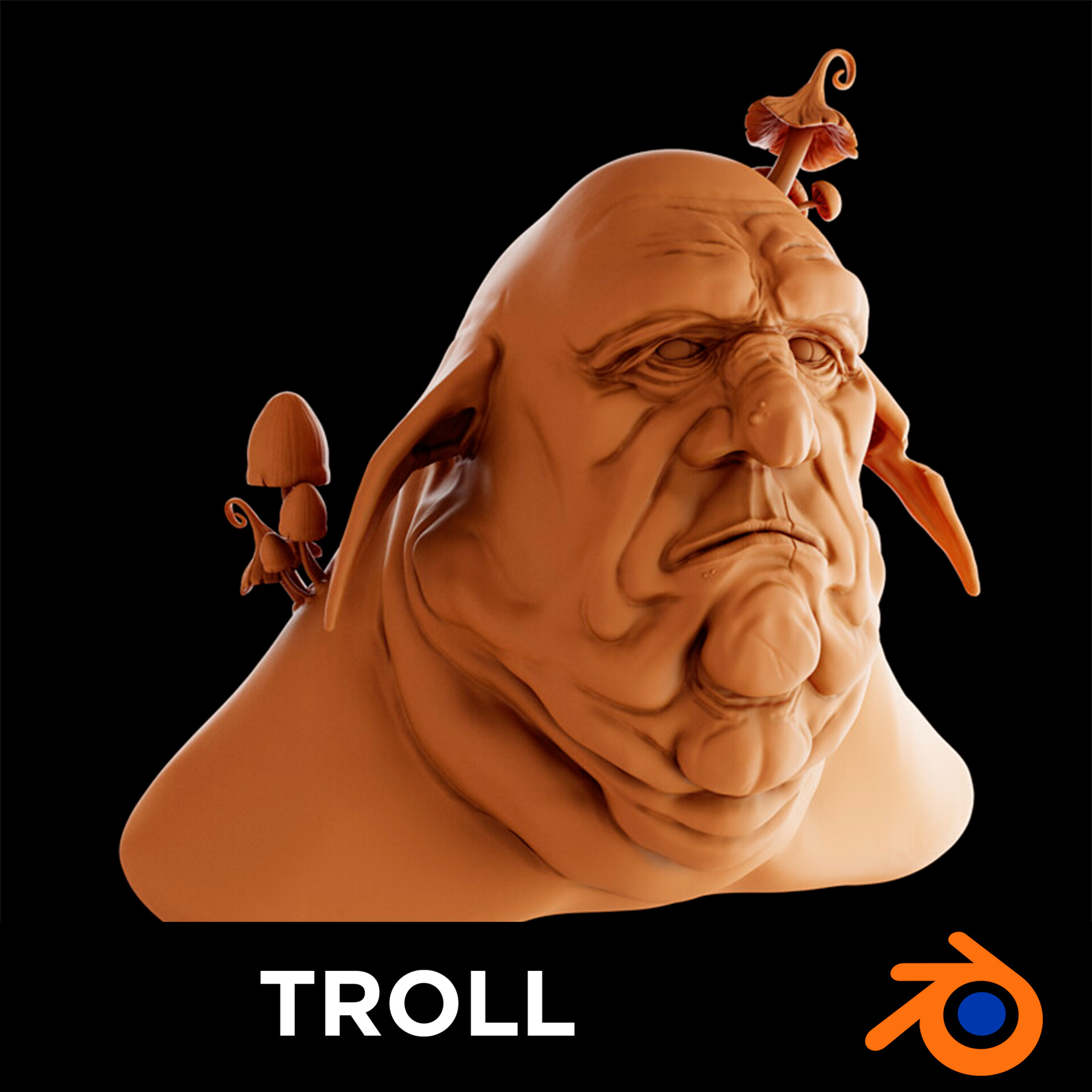 ArtStation - Troll Sculpture