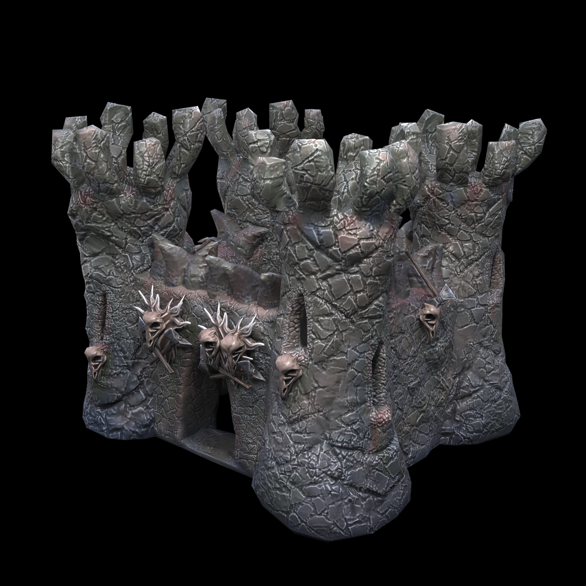 ArtStation - Stylized Evil Medieval Castle For A Game