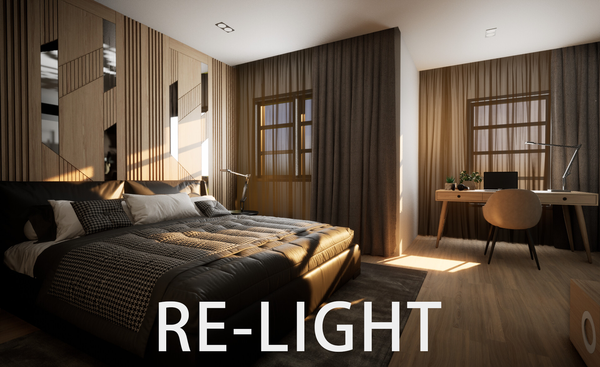 ArtStation - Bedroom Re-Light - Lumin UE5