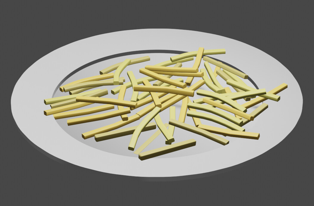 ArtStation - Plate of Fries