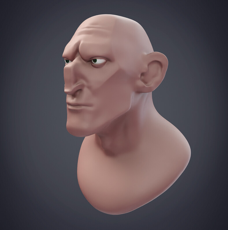 ArtStation - stylized bust sculpt