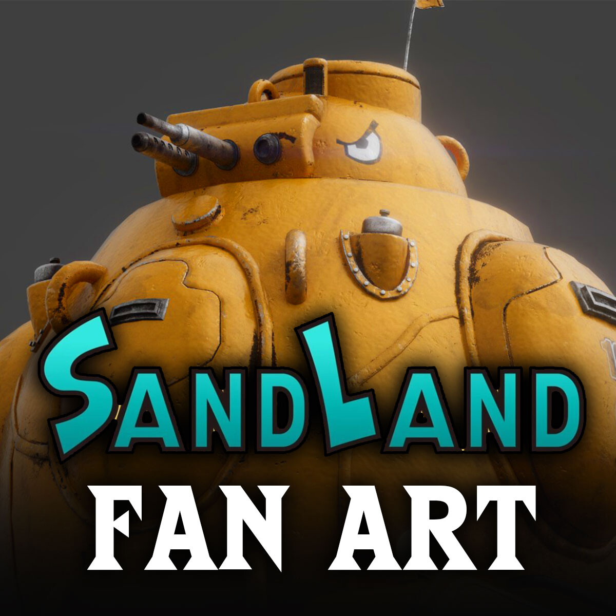 ArtStation - Sandland Tank _ Akira toryama´s fanart