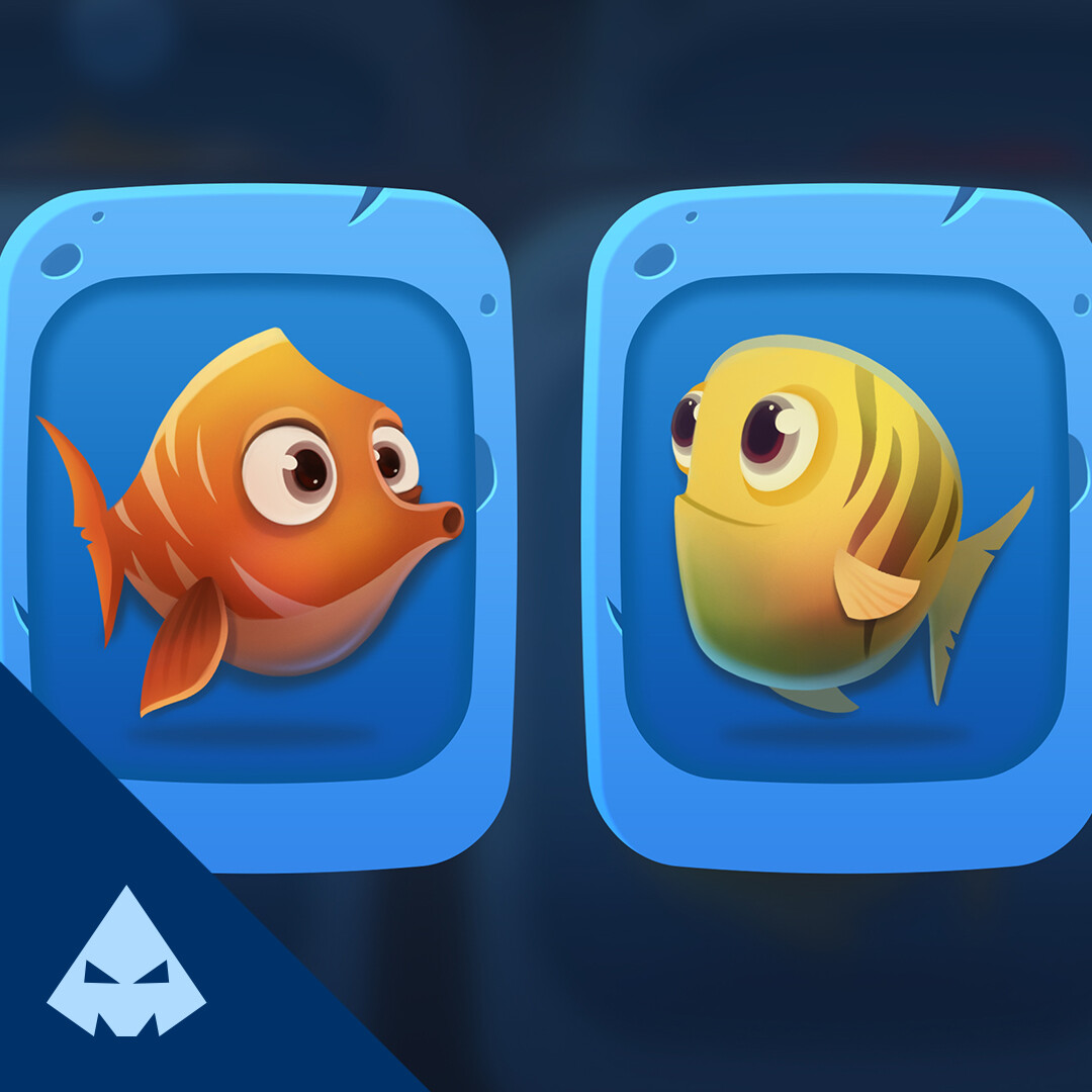 ArtStation - Fish characters - Game ui icons
