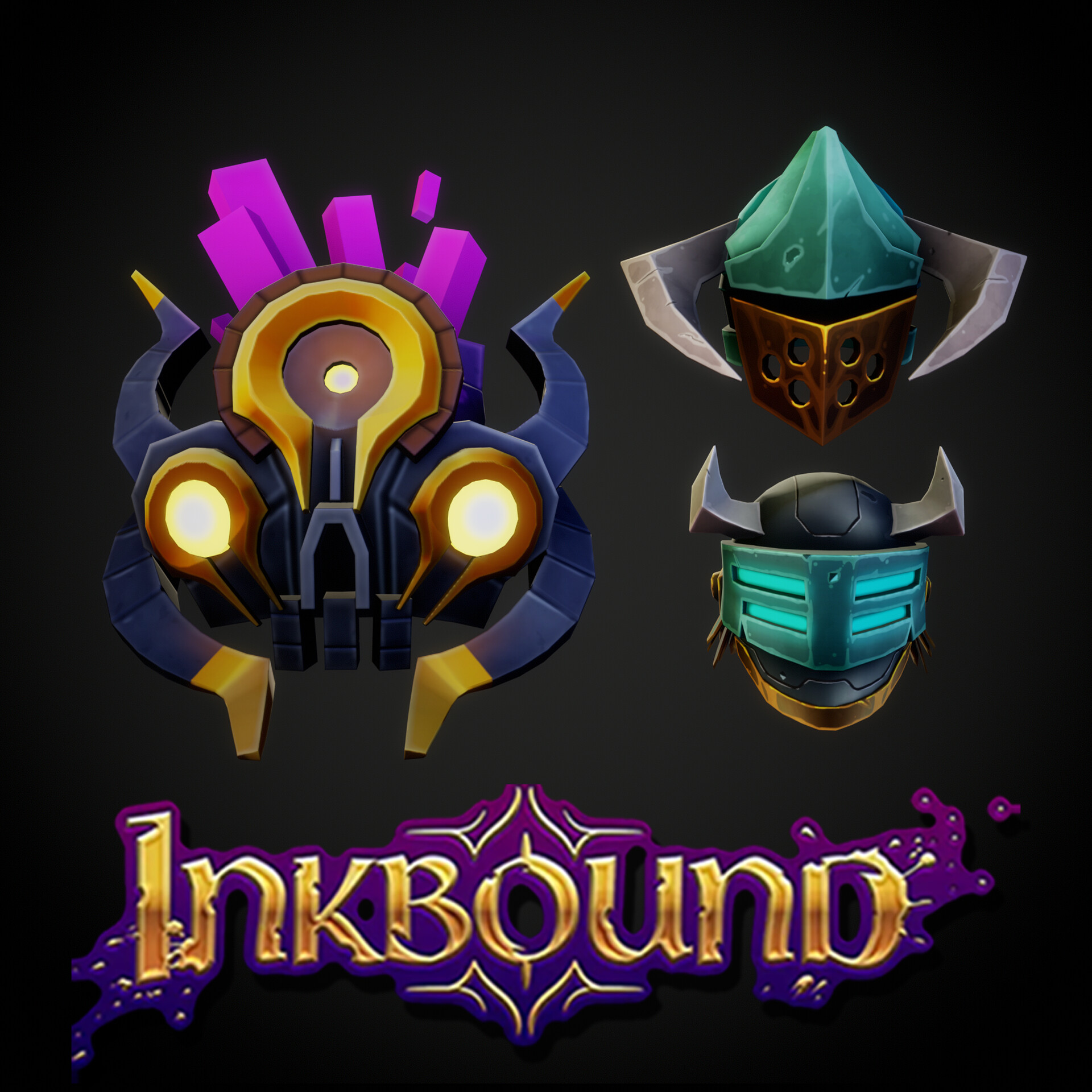 ArtStation - Inkbound - Helmets