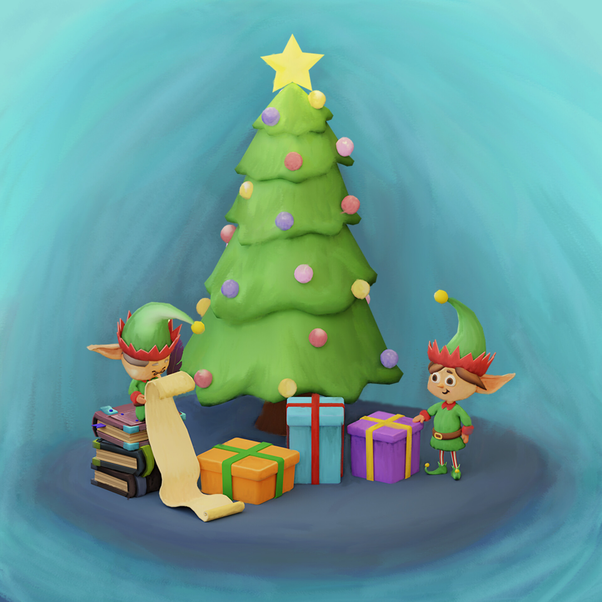 ArtStation - Christmas Elf