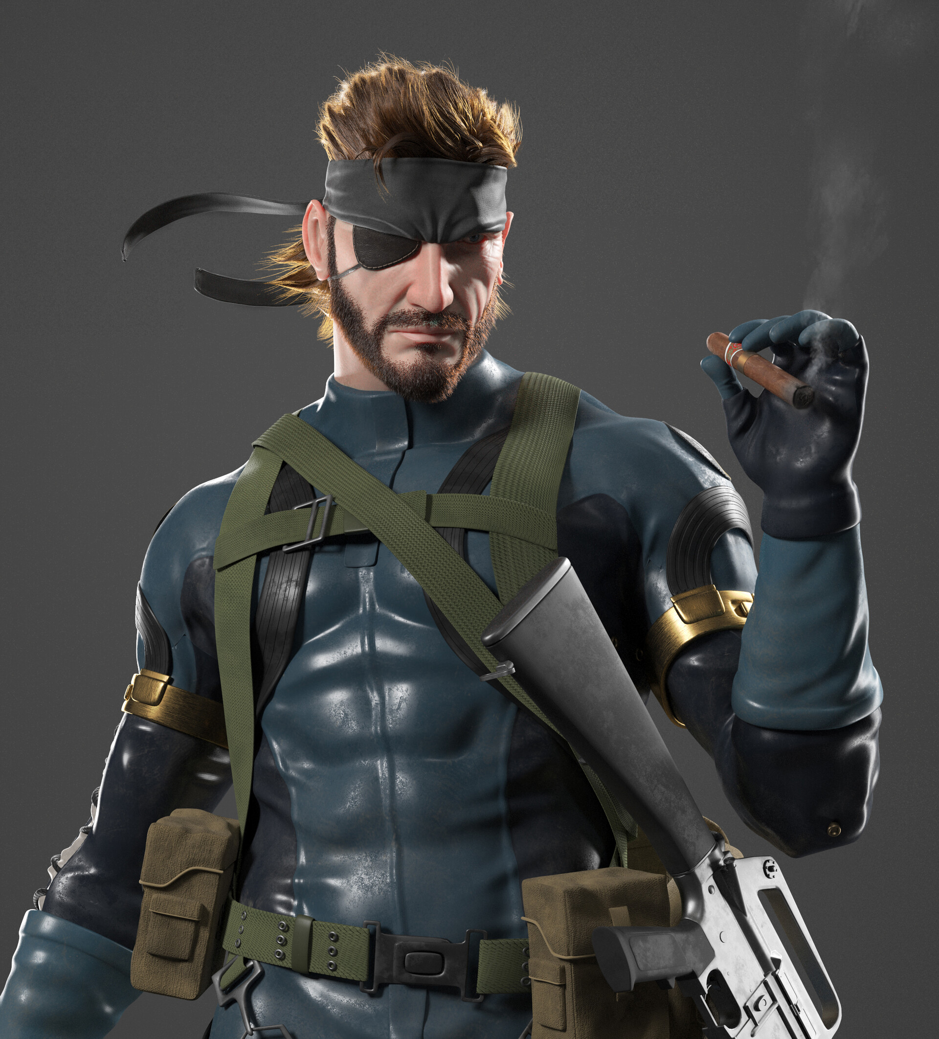 ArtStation - Snake (Big Boss) Fan Art