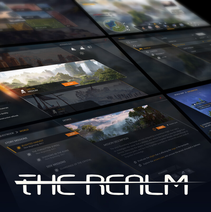 ArtStation - The Realm Game Interface Concept