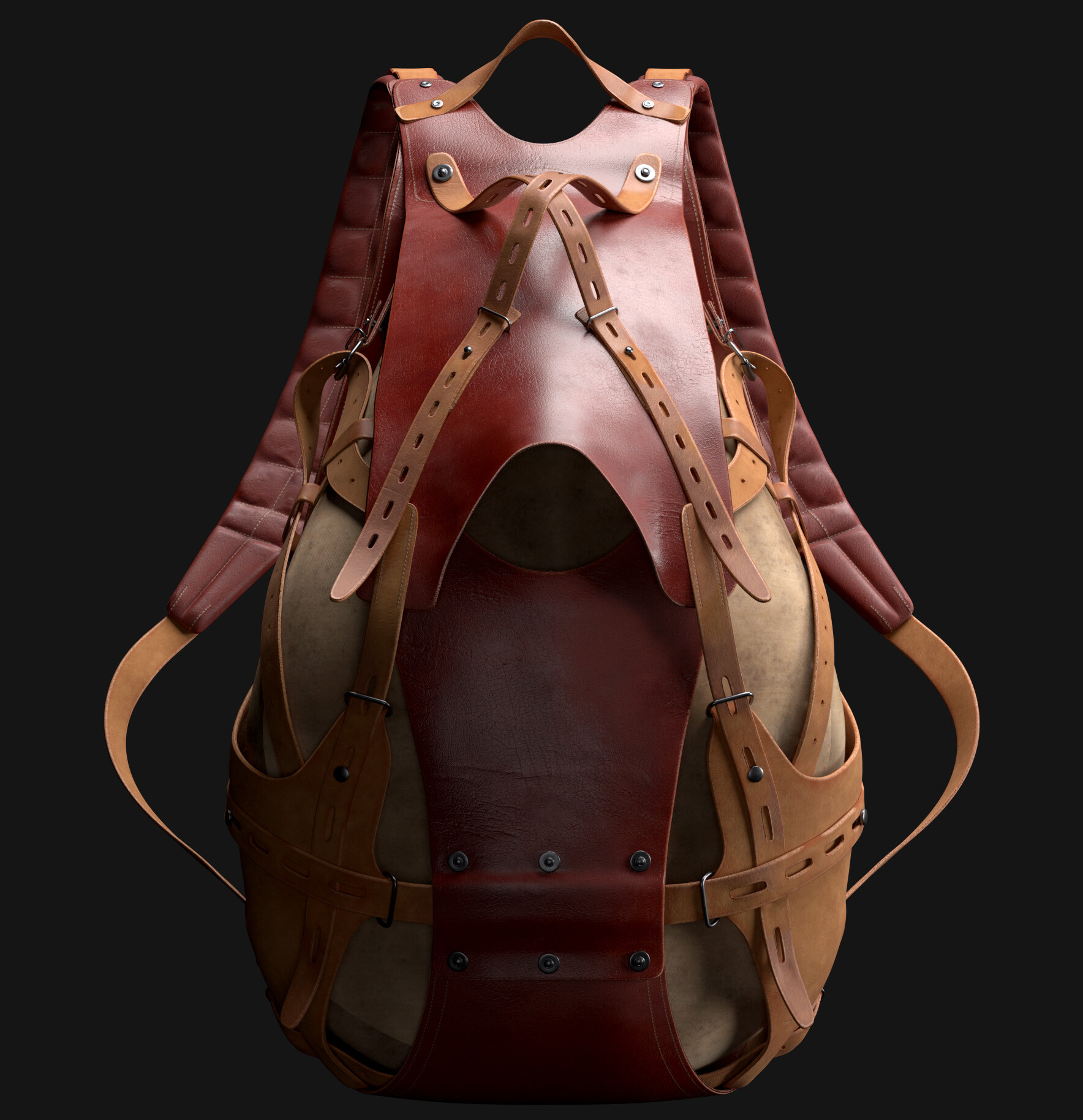 ArtStation - Leather Backpack