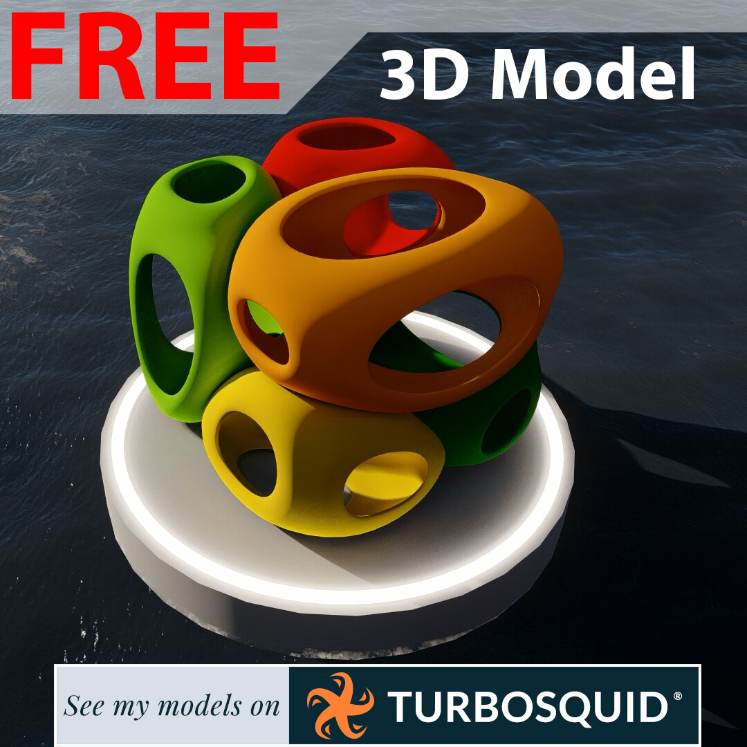 ArtStation - Free 3D Model - Generative Voronoi Sculpture