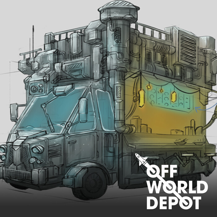 ArtStation - Off World Depot Vol.1 Asset Concept Art