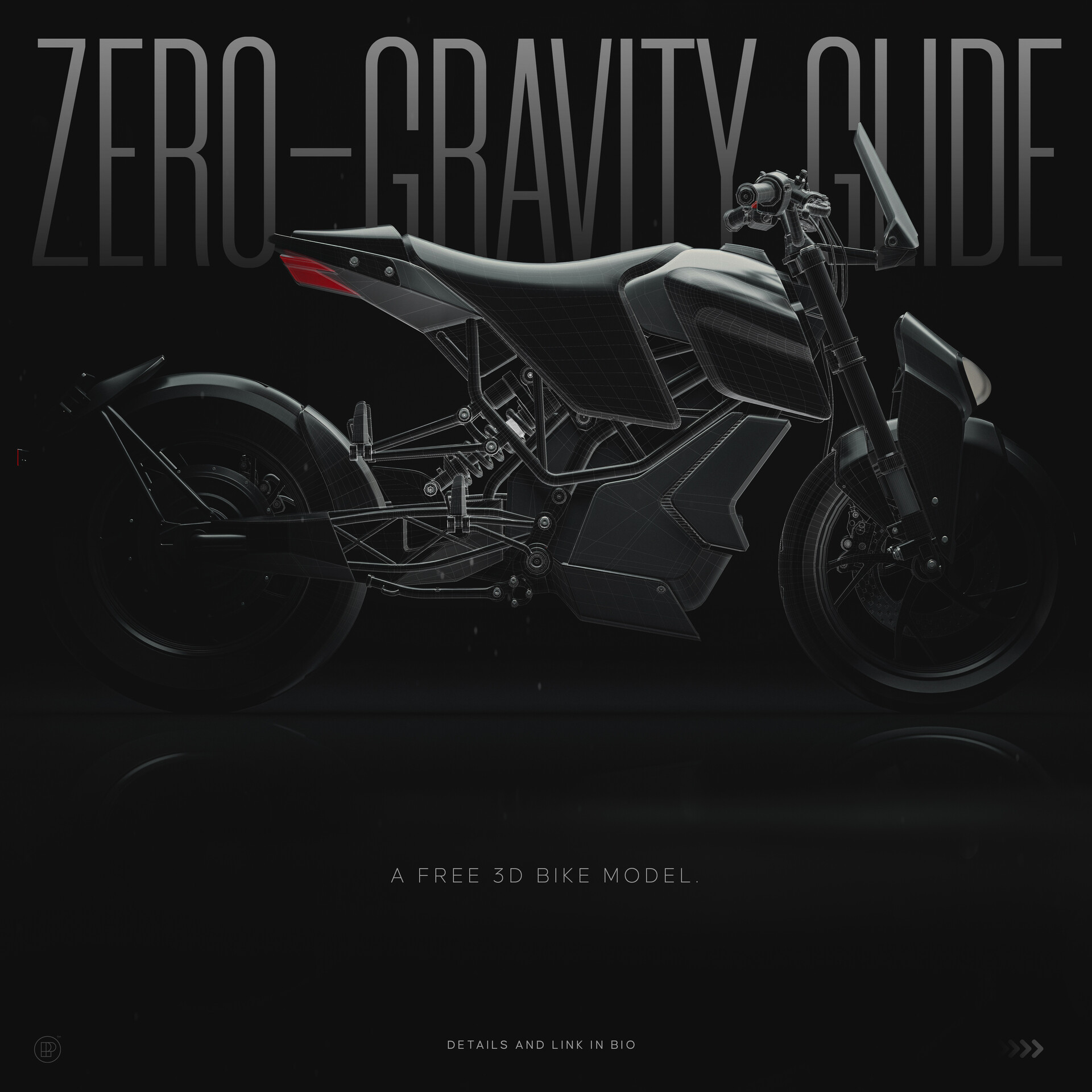 ArtStation - ZERO-GRAVITY GLIDE | Concept 3D Design of Futuristic Bike