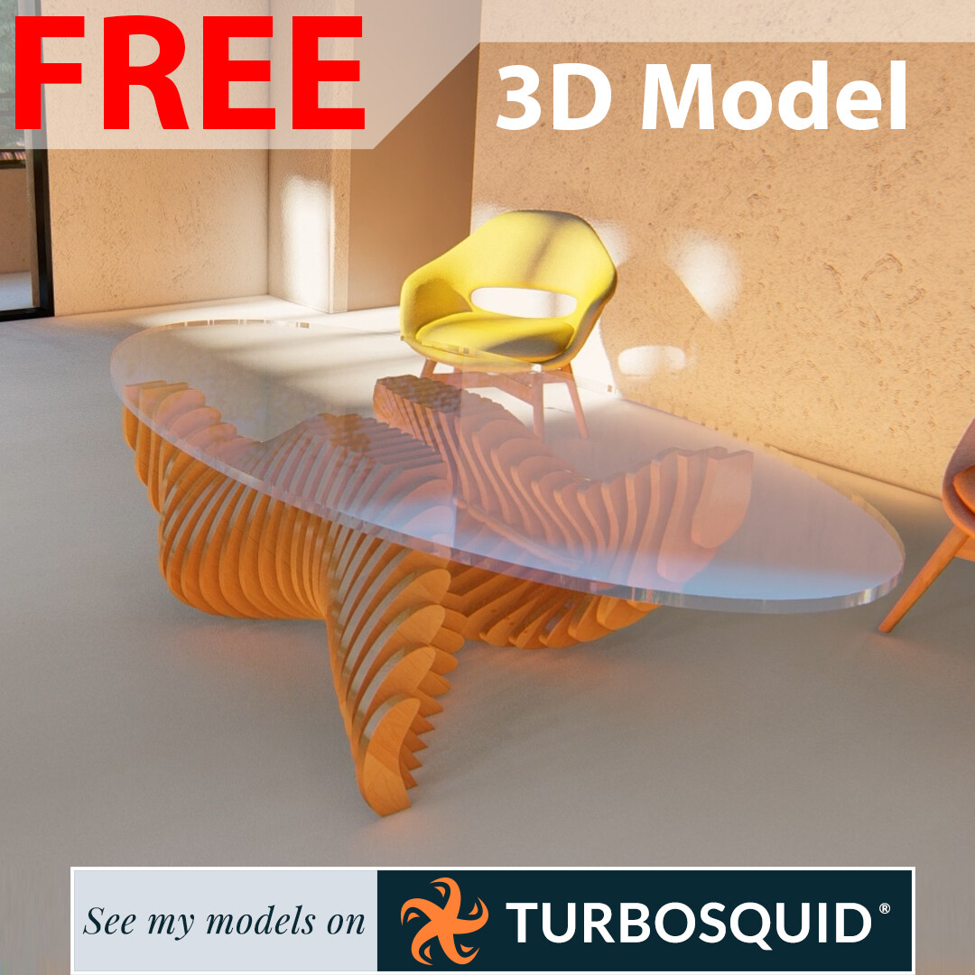 ArtStation - Free 3D Model - Parametric Table