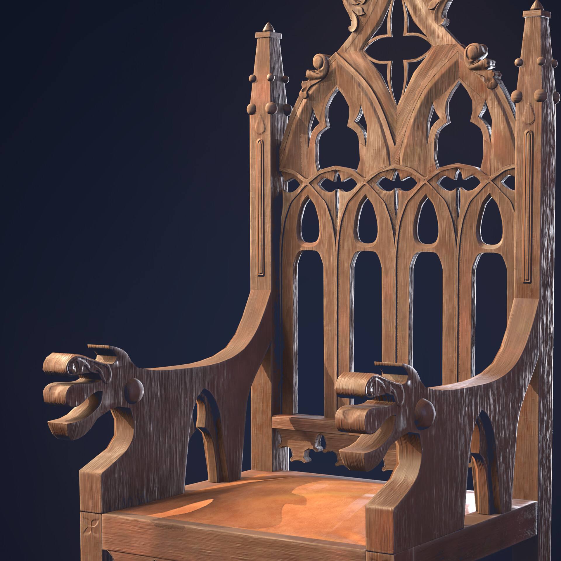 ArtStation - Medieval Ornate Chair